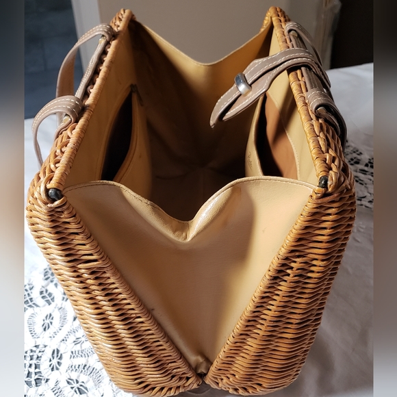 Rodo | Bags | Rare Vintage 96s Rodo Of Italy Basket Weave Wicker And ...